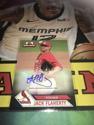 Topps National Baseball Card Day Jack Flaherty Auto SP /500 2021 | eBay