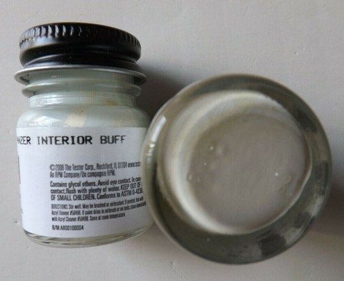 Testors Model Master #4805 "PANZER INTERIOR BUFF" 1/2 oz. ACRYLIC PAINT ...