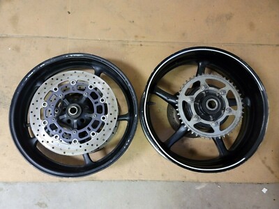 08-16 YAMAHA YZF R6 YZFR6 WHEELS RIMS FRONT REAR RIM ROTORS SPROCKET ...