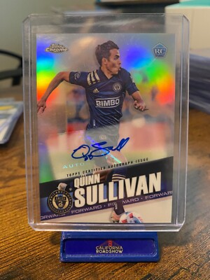2022 Topps Chrome MLS Refractor Auto Quinn Sullivan Philadelphia Union ...