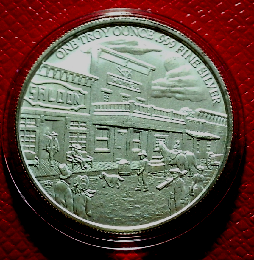 The Gunslinger-Prospector Series-Provident Mint 1 Troy oz..999 Silver ...