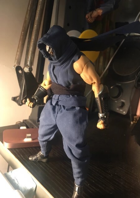 1/12 Scale Ninja Outfit Set - Premium Clothes Model for 6" Male Action ...