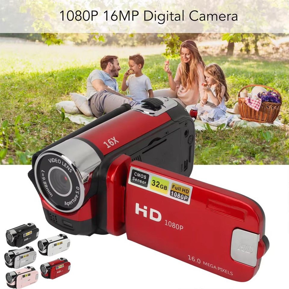 1080P HD Camcorder Digital Video Camera TFT LCD 24MP 16X Zoom DV AV ...
