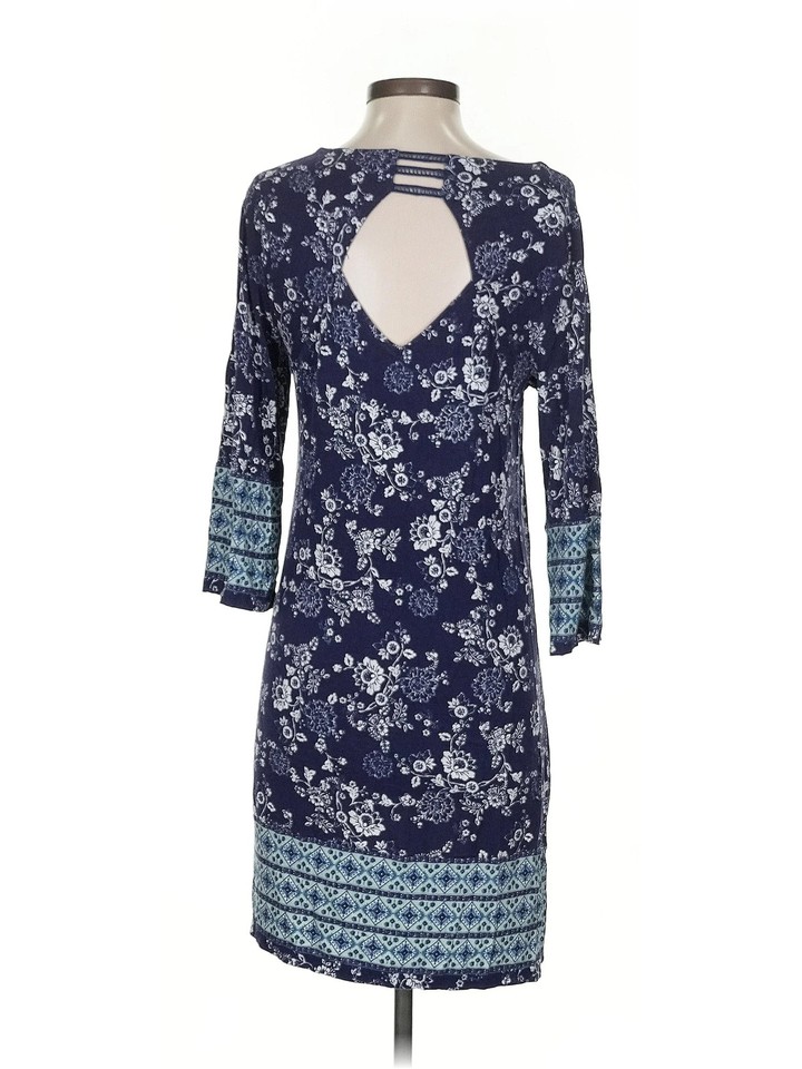 Skies Are Blue Women Blue Casual Dress S | eBay