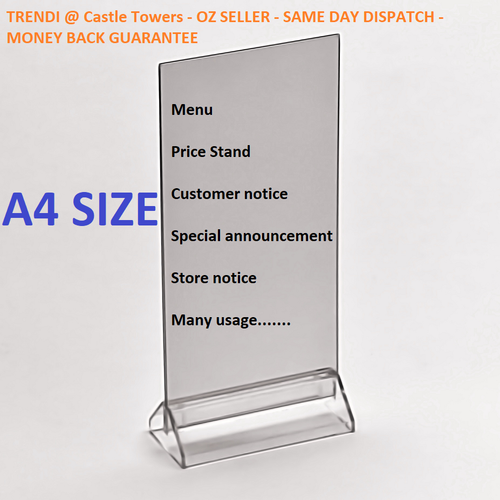 X6 Restaurant table menu Takeaway price stand Notice sign holder Sale ...