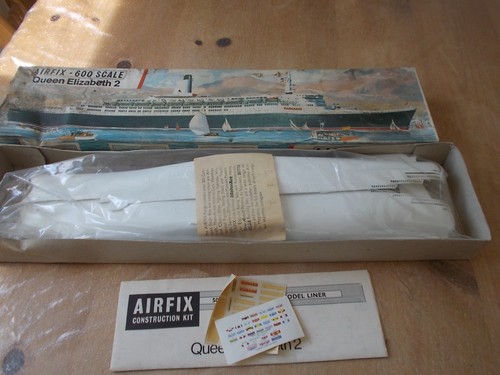VINTAGE AIRFIX 1/600 SCALE QUEEN ELIZABETH 2 MODEL KIT QE2 | eBay UK