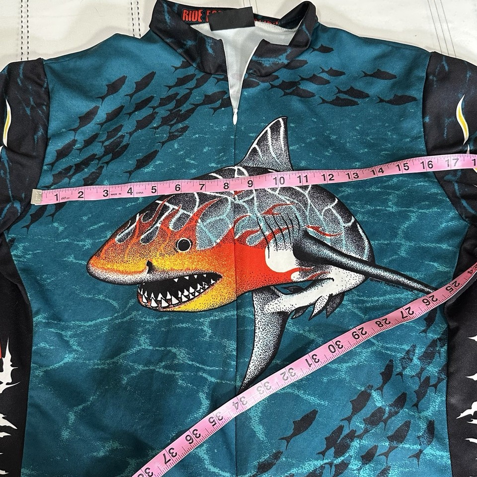 Primal Wear Jersey Shirt Mens Med Blue Teal Cycling Bike Ride Halibut ...