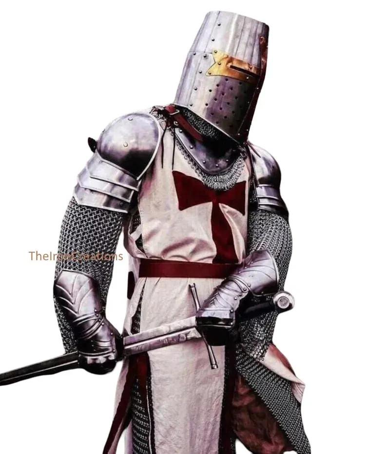 Medieval Knight Full Body Armor With Royal Shrug ,Royal Templar ...