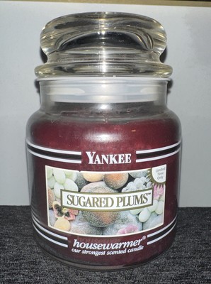 NEW Vintage Yankee Candle SUGARED PLUM Candle 14.5 OZ Black Band | eBay