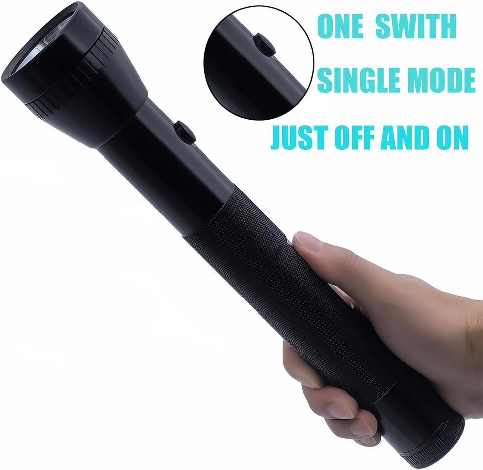 Heavy Duty LED Flashlight, 3 D Cell Battery, High Lumens, for Home ...