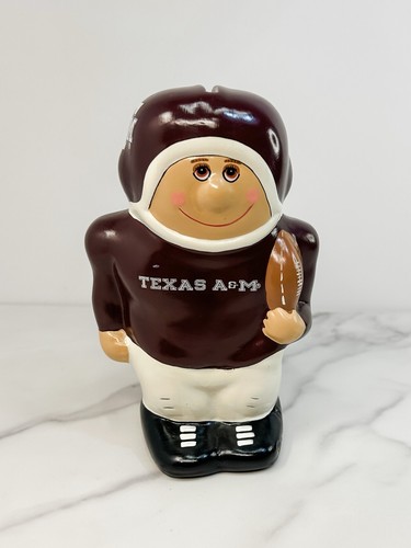 Texas A&M Football Ceramic Bank Happy Sad Aggie Vintage | eBay
