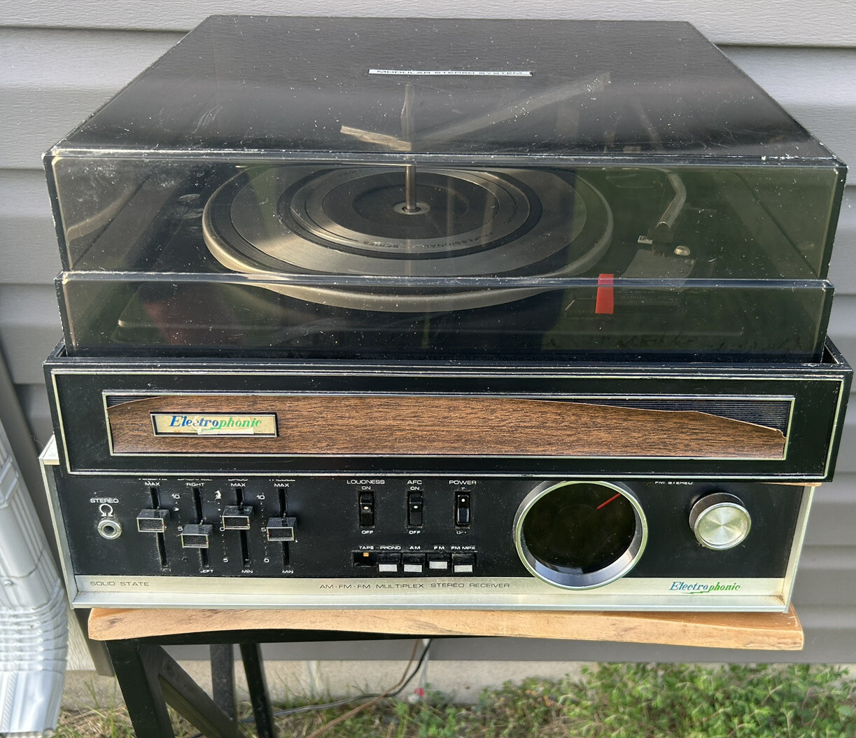 Vintage Garrard Electrophonic Turntablle Record Player & Solid State ...