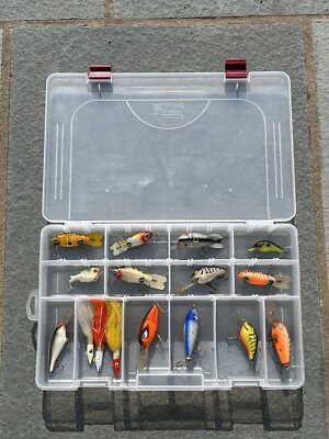 Bass Fishing Lures & Tackle Box Various Brands & Conditions Large ...