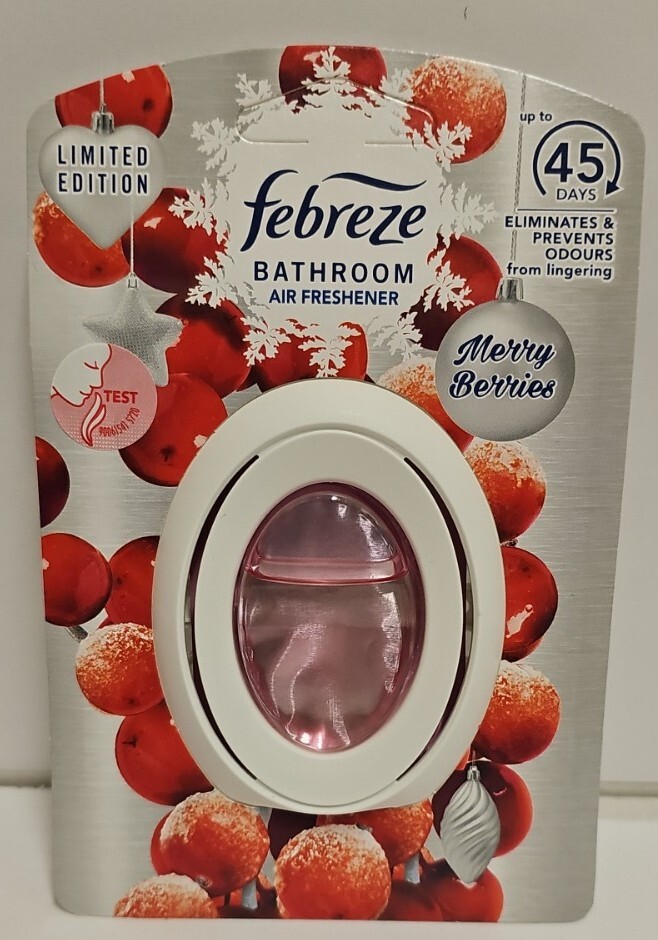 Febreze 2in1 bathroom air freshener -pink tulip-spiced apple x4 or 8 ...
