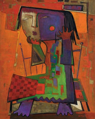 ANGEL BOTELLO Art Poster or Rolled Canvas Print "CHESSBOARD" | eBay