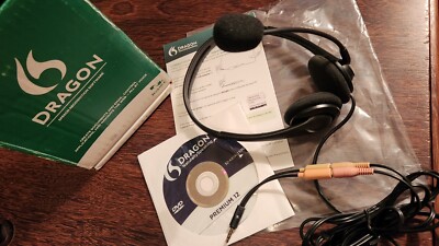 Nuance Dragon speech recognition software 'Premium 12' DVD ROM w ...