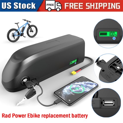 Ebike Battery 48V LG/Samsung Cell Rad Power Replacement Battery Dual ...