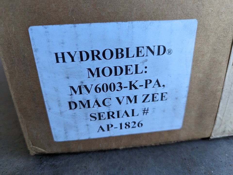 New- HydroBlend MV6003-K-PA Water Powered Proportioning Pump | eBay