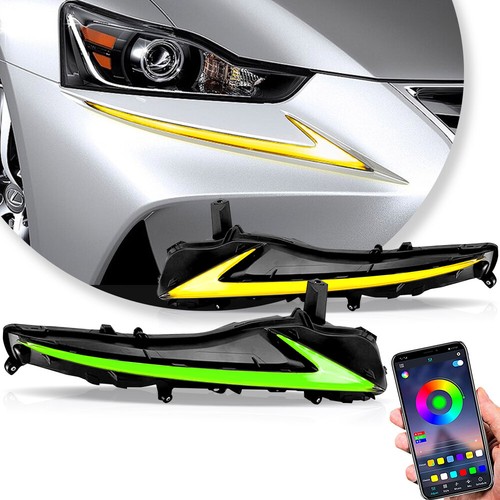 LED RGB Daytime Running Light Headlight for Lexus IS350 IS300 IS200t ...
