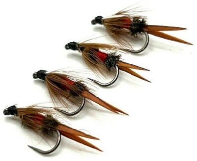 Trout Fly Fishing Flies ROYAL PRINCE NYMPH Gold Head BARBED or BARBLESS ...