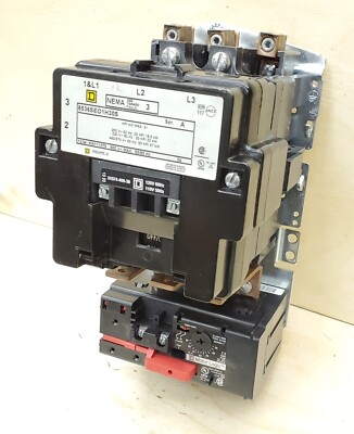 Square D 8536SEO1H30S Size 3 Starter 120VAC Coil 9065 ST320 Motor Logic ...