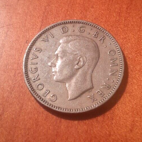 0NE SHILLING FID: DEF: IND: IMP 1948 GEORGIVS VI D: G: BR: OMN: REX ...