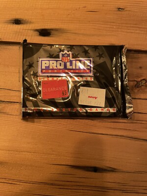 1991 Pro Line Portraits Signet Series NFL Football Foil Card Packs 10 ...