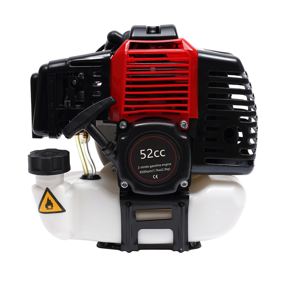 52CC 10-in-1 Gas String Trimmer 2-Stroke Brush Cutter Straight Shaft ...