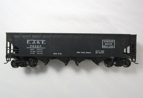 HO scale ATHEARN Elgin, Joliet and Eastern Ry. 4-bay open Hopper w ...