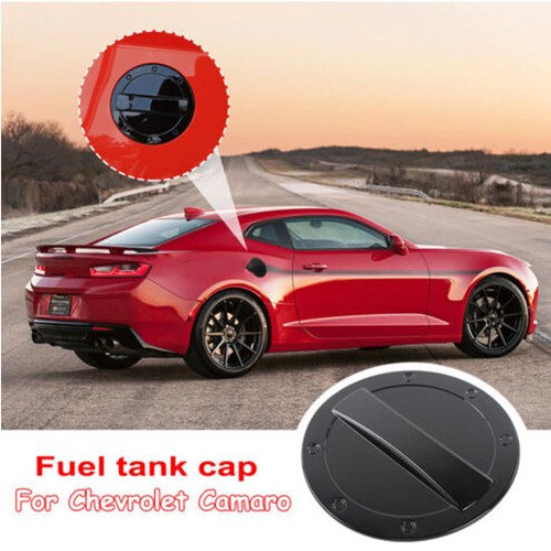 Black Car Door Fuel Tank Gas Cap Cover Trim Decor for Chevrolet Camaro ...