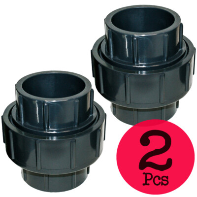 Lot of 2 PCS. Sch 80 PVC 3 Inch Union Socket Connect | eBay