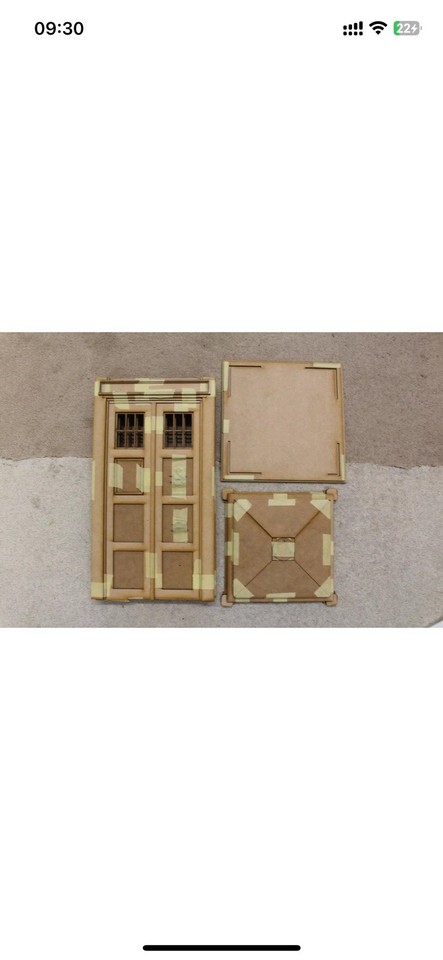 Doctor Who Figures - 5” scale 80s TARDIS Police Box Laser cut Model Kit ...