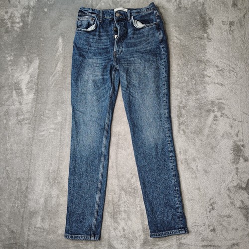 Reformation Jeans Womens 26 Blue Serena High Rise Skinny Button Fly ...