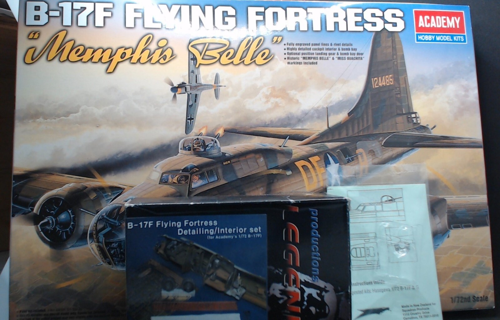 ACADEMY - B-17F "MEMPHIS BELLE" - LEGEND LA7201 INTERIOR - SQUADRON ...