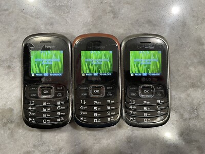 3 Verizon LG Octane (LG-VN530) QWERTY Flip Cell Phones Keyboard ...