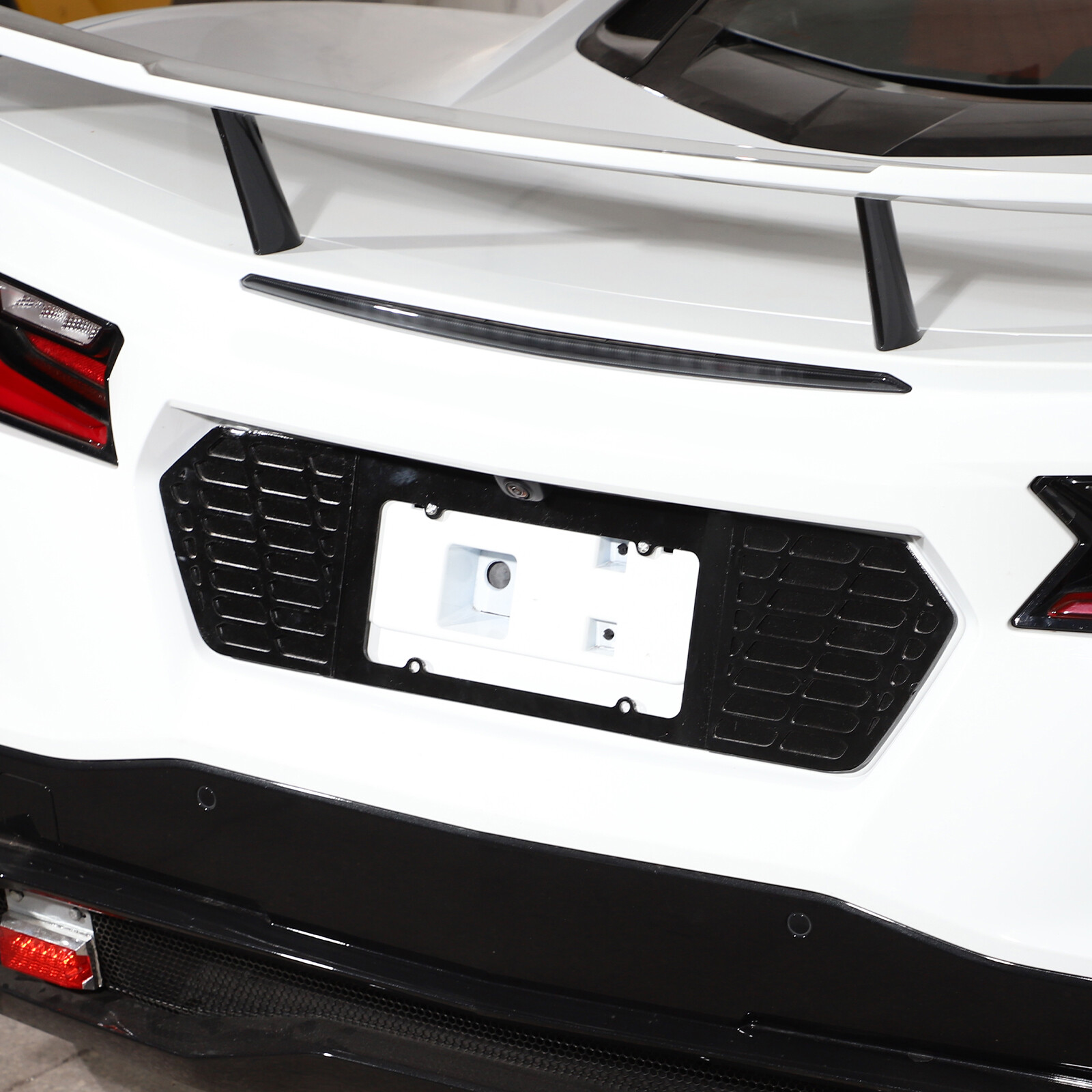 Rear license plate Auminum Alloy filler Frame Cover Fits Corvette C8 ...