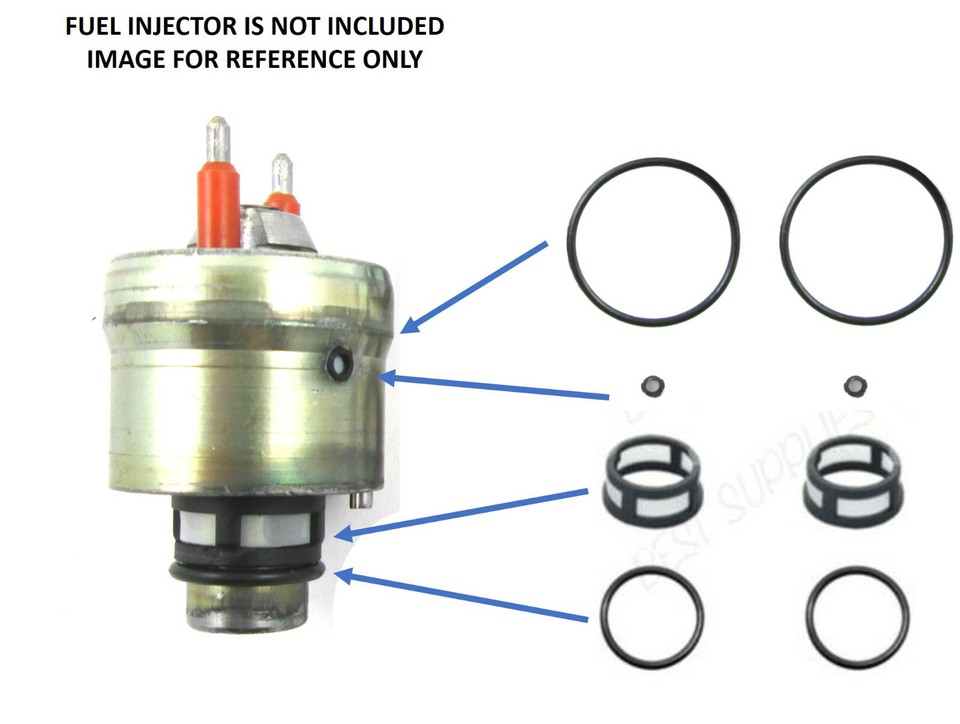 DELUXE Throttle Body TBI Fuel Injector Kit O-rings Gaskets Diaphragm ...