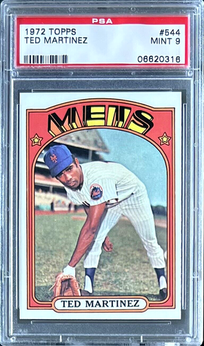 1972 TOPPS #544 TED MARTINEZ METS PSA 9 MINT | eBay