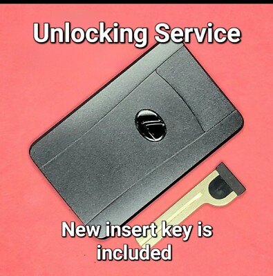Unlocking Service Lexus Keyless Smart Card Key New Inert Key - Read ...