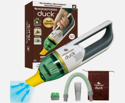 Horsepower Duck Vacuum Rechargeable Handheld Vacuum with Accessories ...