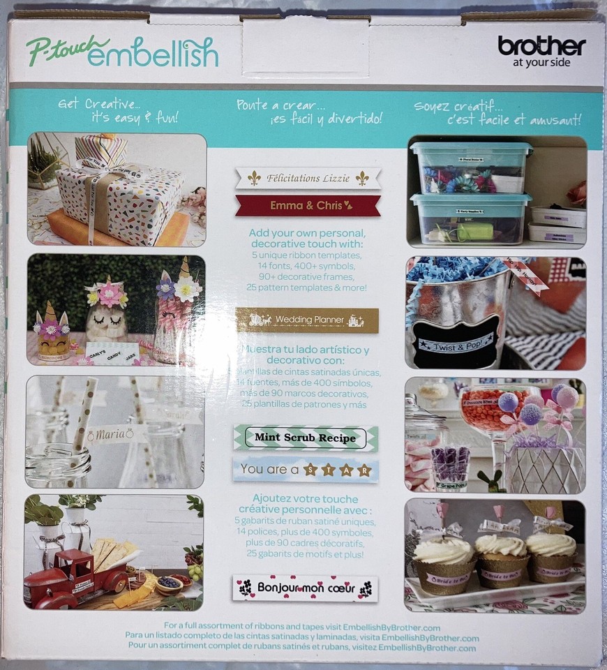 Brother P-touch Embellish Decorative Ribbon & Tape Label Printer ...