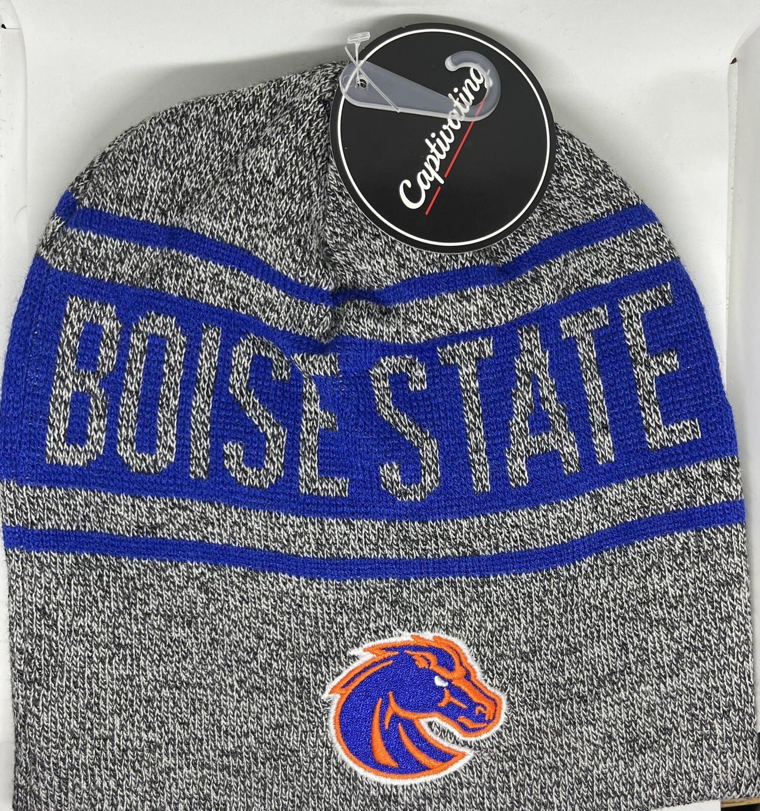 Captavating Headwear Boise State Broncos Unisex OSFA Beanie Winter Hat ...