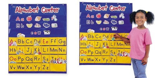 Learning Resources Alphabet Center Pocket Chart, ABCs, 28" x 34", Multi ...