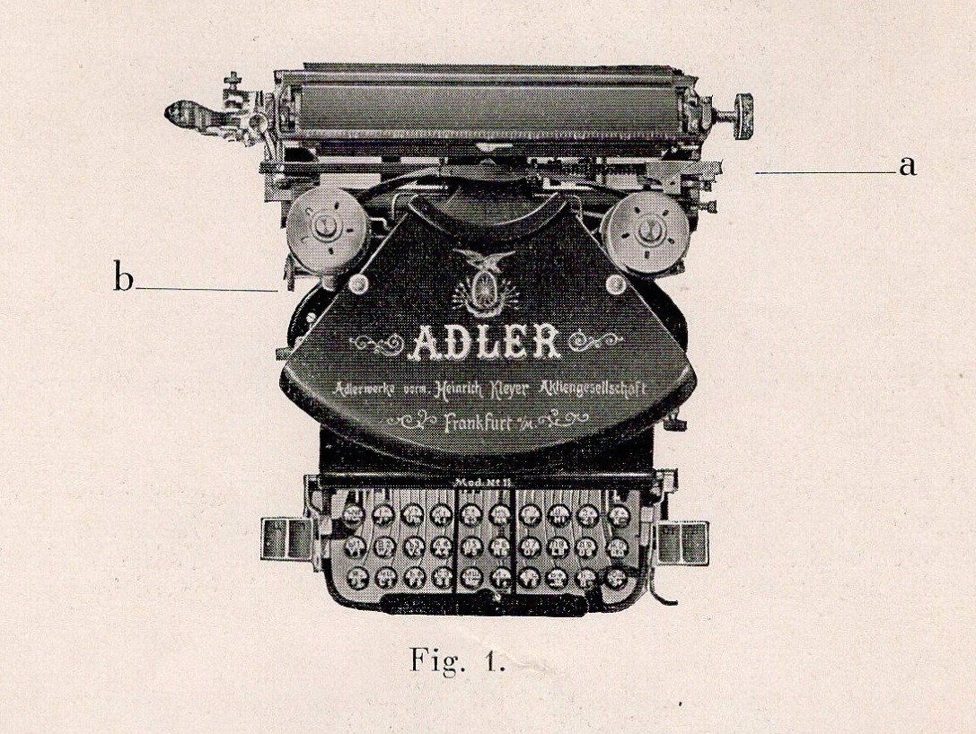 Adler No.11 Typewriter Instruction Manual Antique Polyglott ...