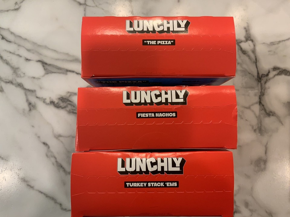 Lunchly UNOPENED Fiesta Nachos The Pizza Turkey Stack ‘Ems DISCONTINUED ...