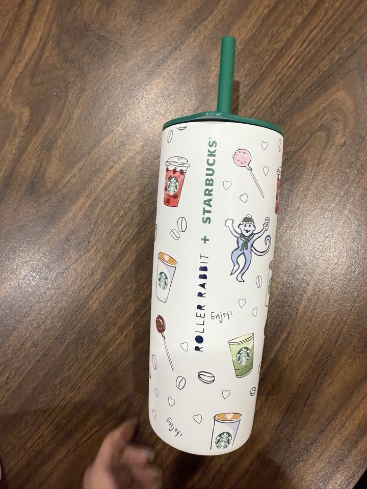 Starbucks X Roller Rabbit Stainless Steel Tumbler Cup Holiday Christmas ...