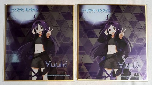 SAO Edion Metallic Mini Shikishi Yuuki 2Pc Set Used Condition, Anime | eBay