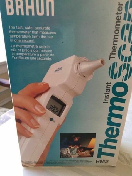 Braun Thermoscan Instant Thermometer Hm2 Fast Safe Accurate for sale ...