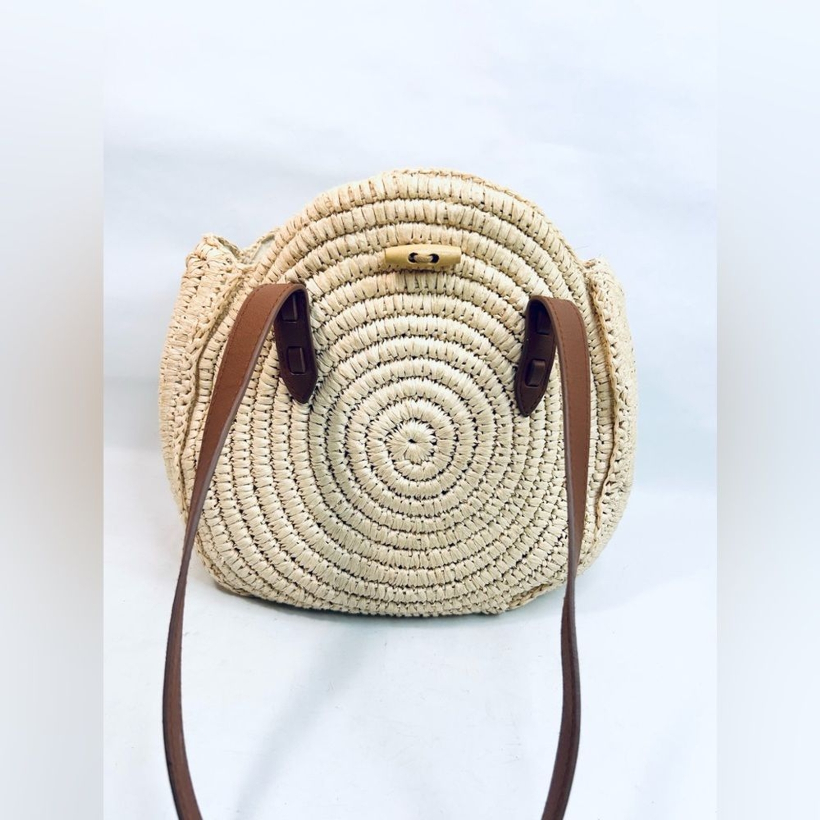 INC International Concepts Rilie Woven Circle Top-Handle Bag | eBay