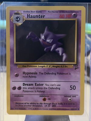 Pokémon TCG Haunter Base Set 2 43/130 Regular Unlimited Uncommon LP | eBay